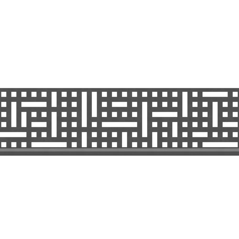 Sichtschutz Dekorprofile Anthrazit Quattro 150 mm | 46268