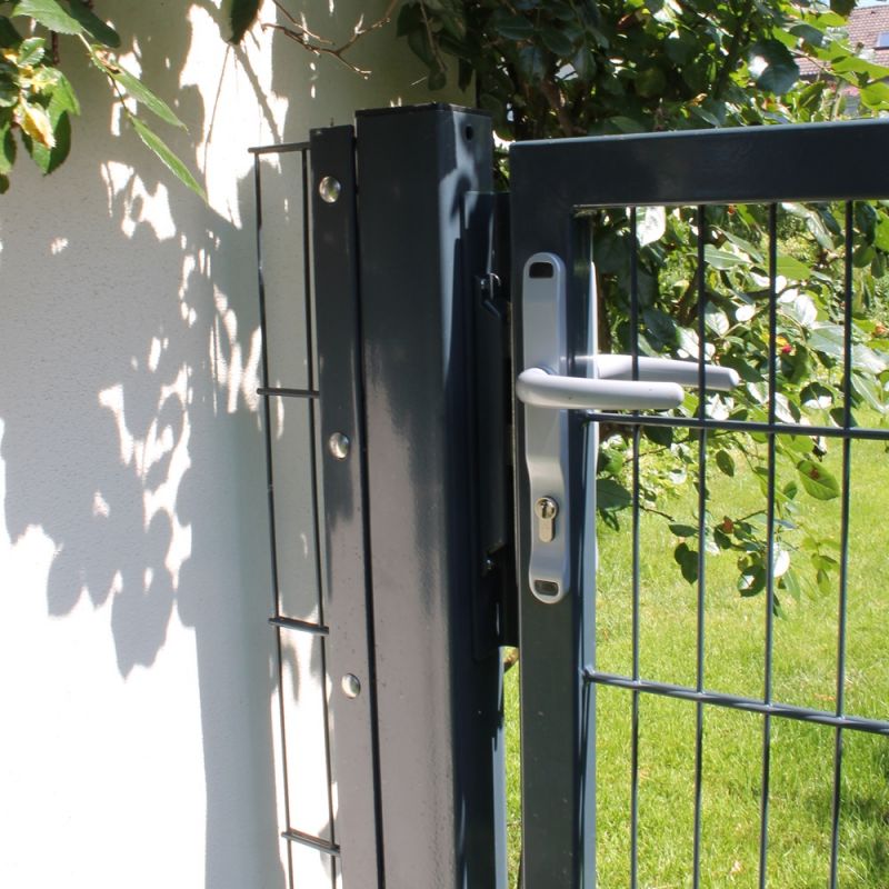 Gitterzaun 6+5+6 per lfm, Pfostentyp I, anthrazit