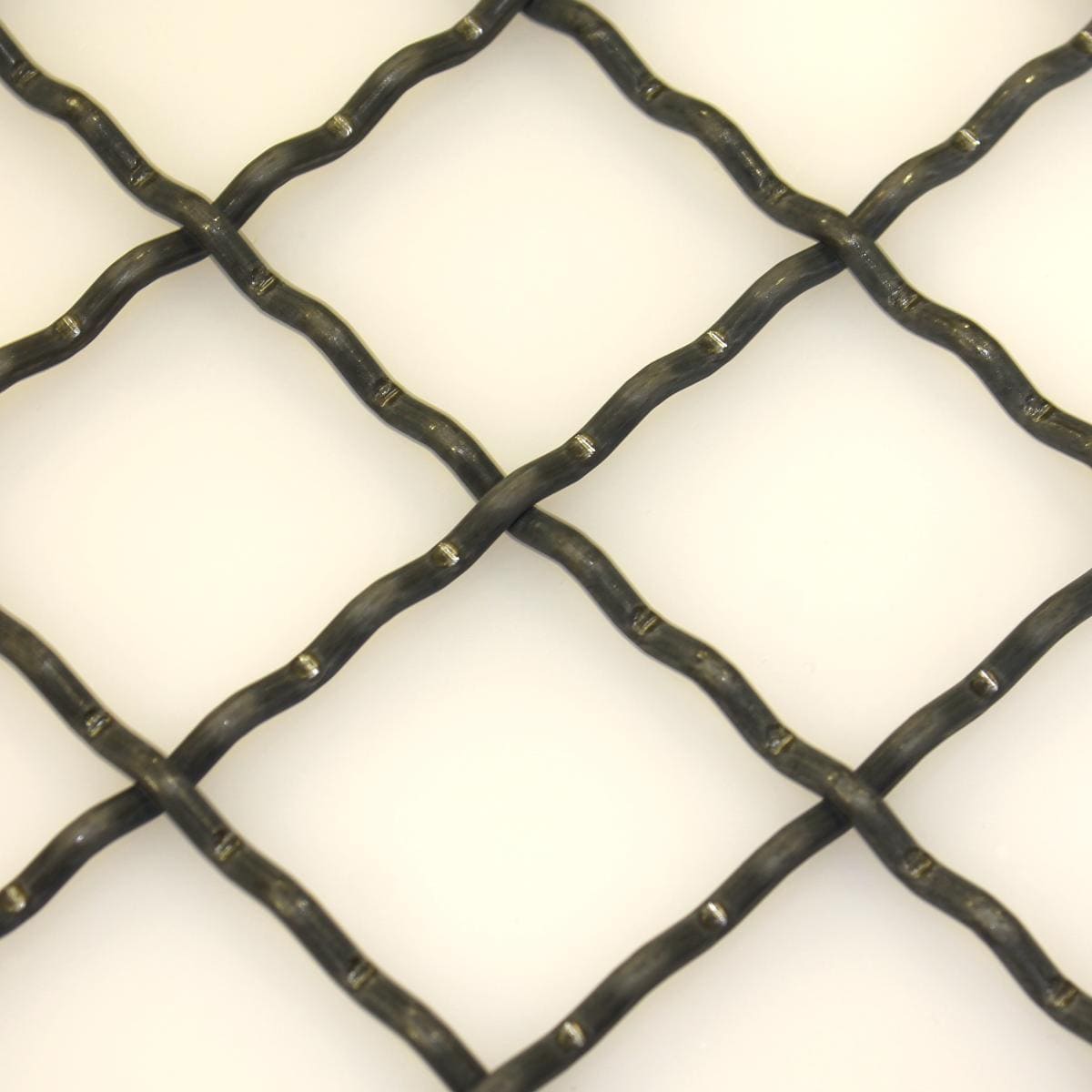 Welldraht, Stahlgitter stahl blank(unverzinkt) 40x40x4 mm, Matte ...